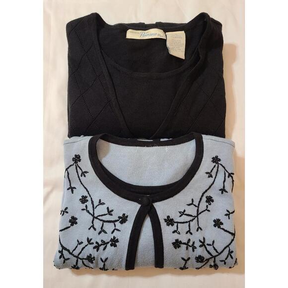 Sweaters | 2pk Open Front 2fer Cardigan Ls Sweater Attached Tunic ...